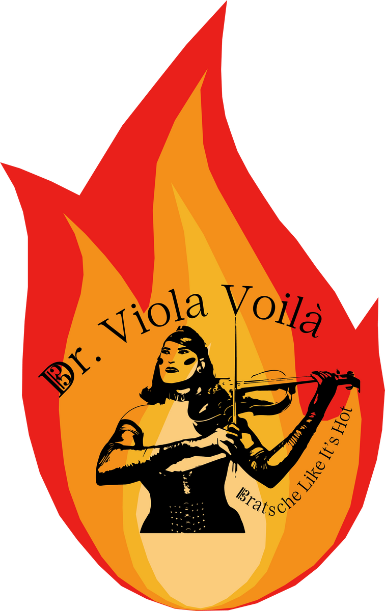 Dr. Viola Voilà Bratsche Like It's Hot Sticker – Alto Clef Gifts